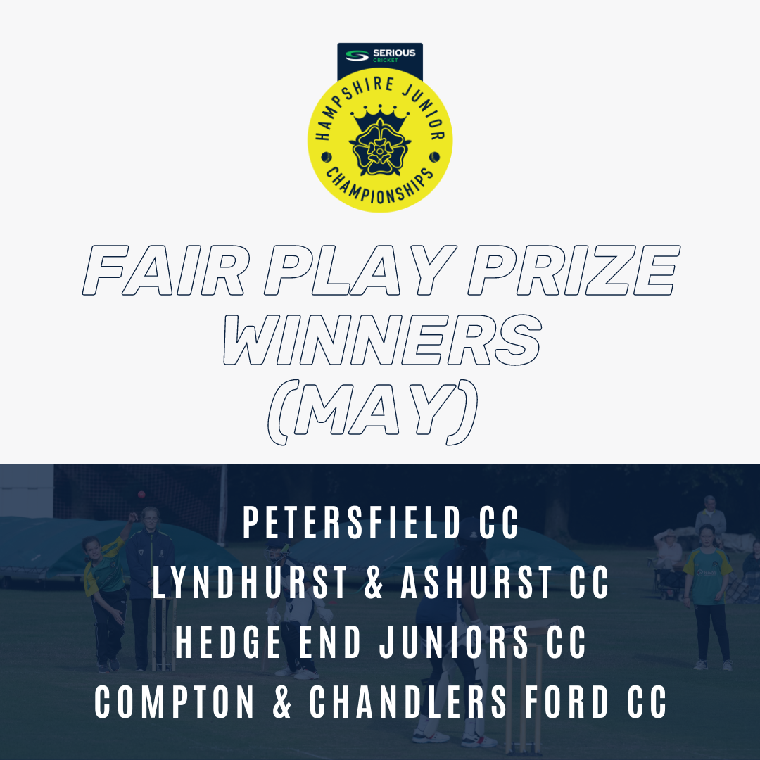 Serious Cricket Hampshire Junior Championships Fair Play Score Winners ...