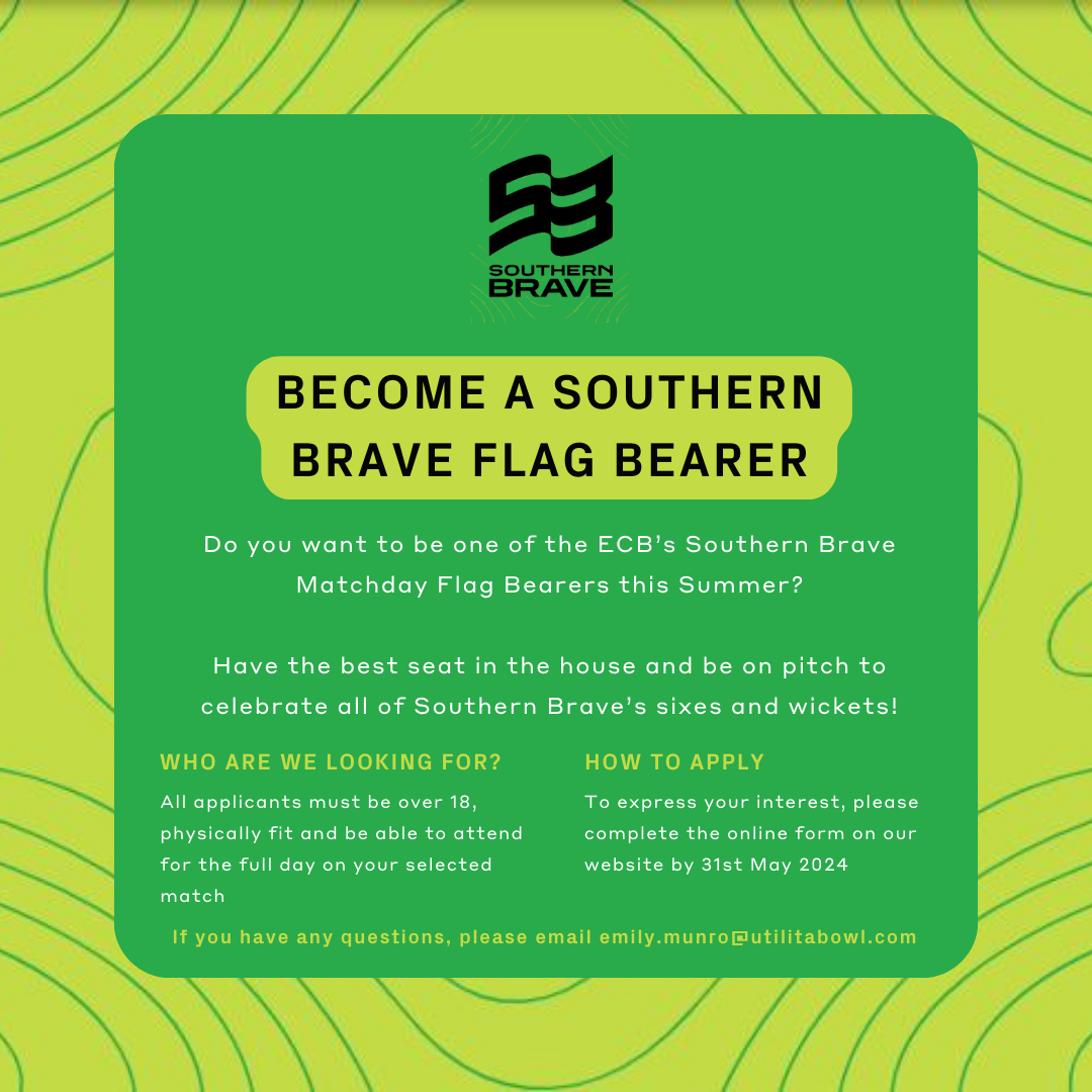 Southern Brave Matchday Flag Bearer | Utilita Bowl